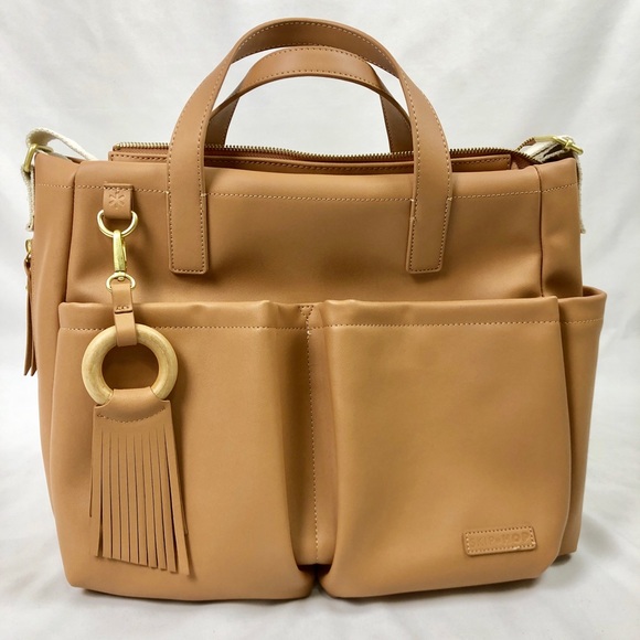 Skip Hop | Bags | Skip Hop Greenwich Diaper Bag Tote In Caramel | Poshmark
